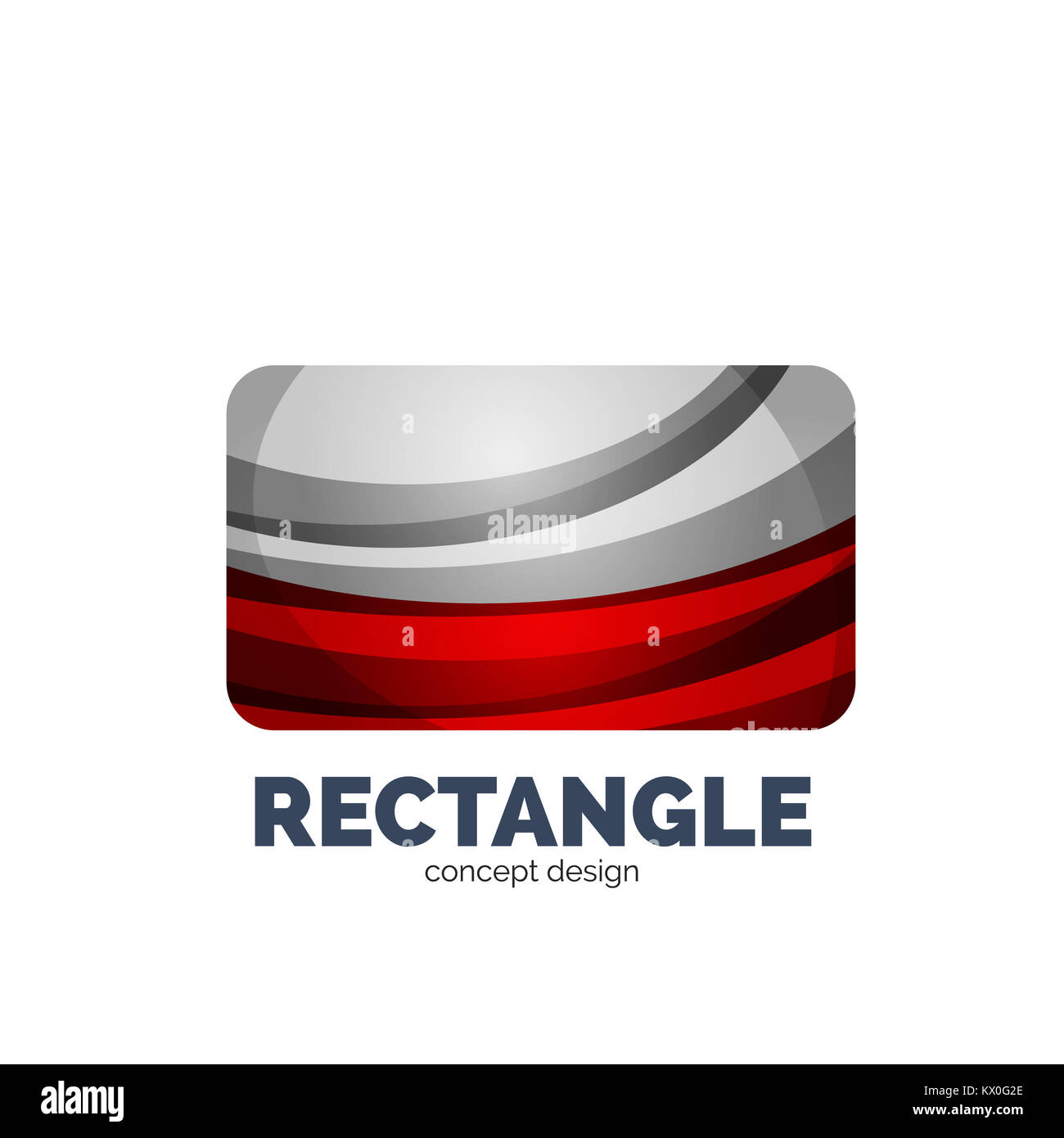 rectangle logo, abstract template Stock Photo - Alamy