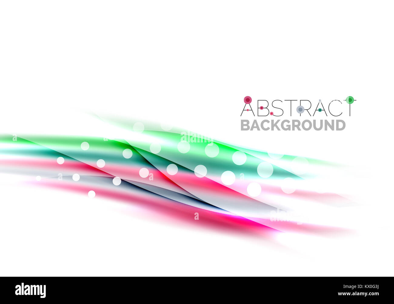 Shiny color lines on white background - motion Stock Photo - Alamy