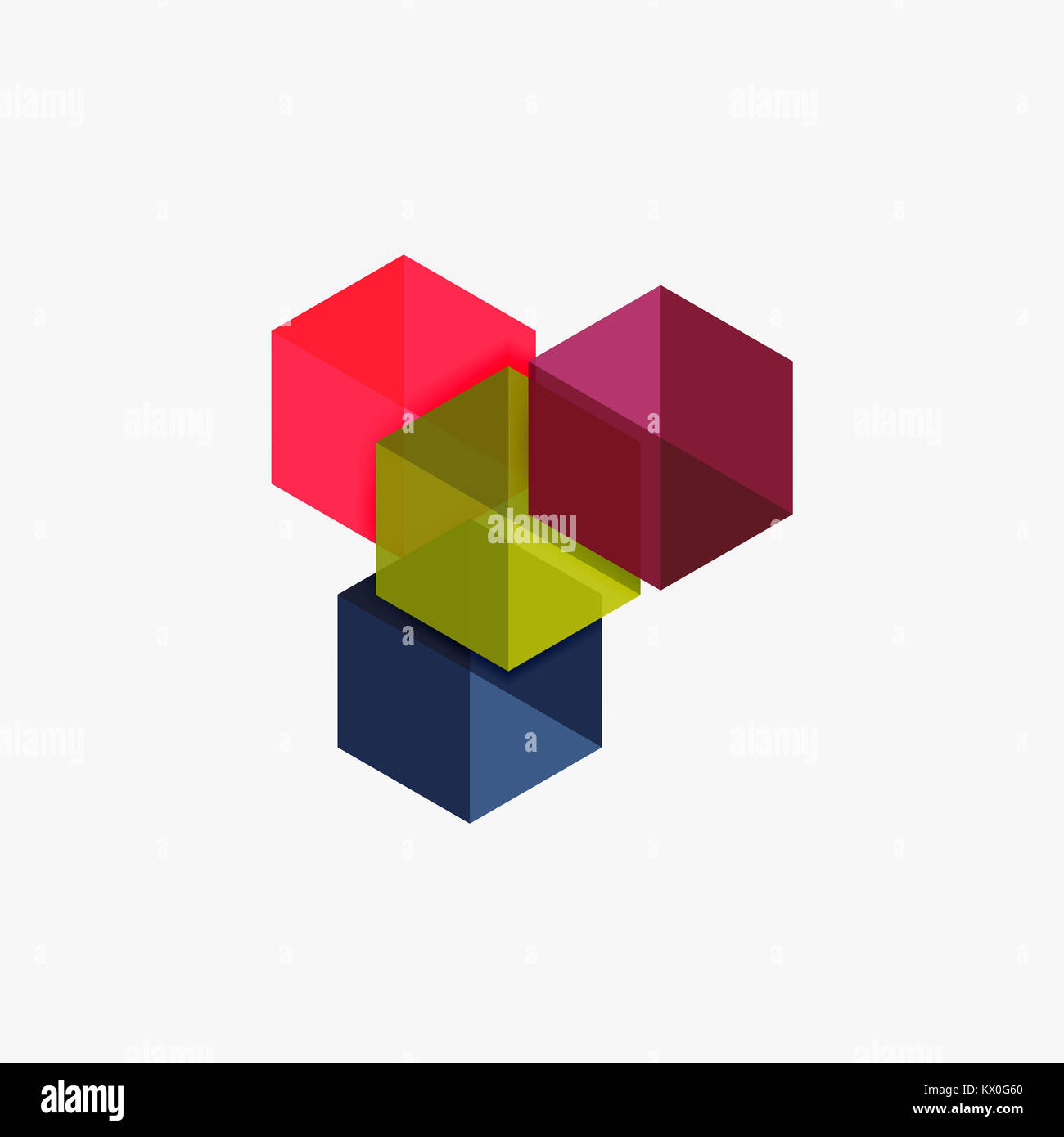 Blank geometric abstract business templates, hexagon layouts. Elements ...