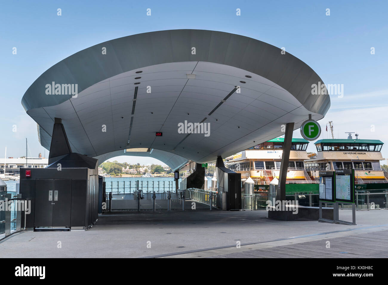 Barangaroo ferry terminal, Sydney, Australia, Sunday, December 24, 2017 ...