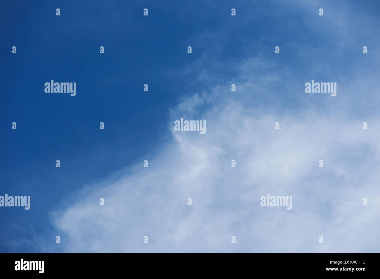 Blue sky with clouds and copy space for text background Stock Photo - Alamy
