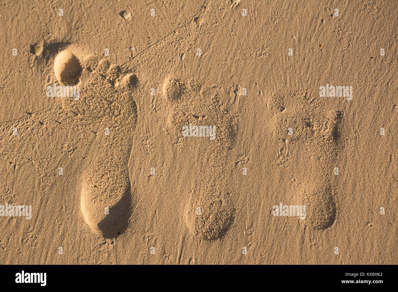 Barefoot footprints hi-res stock photography and images - Alamy