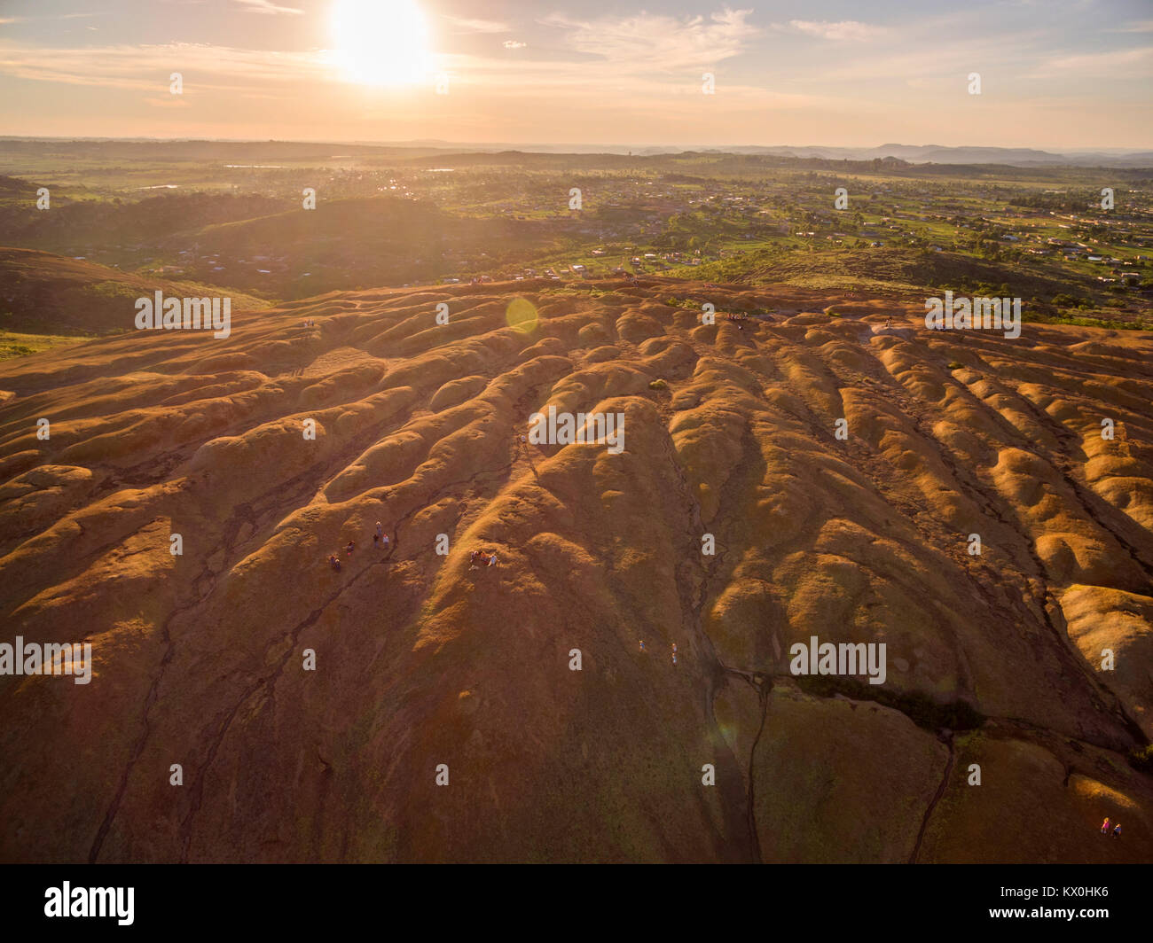 An aerial view of Domboshawa Mountain, Zimbabwe Stock Photo - Alamy