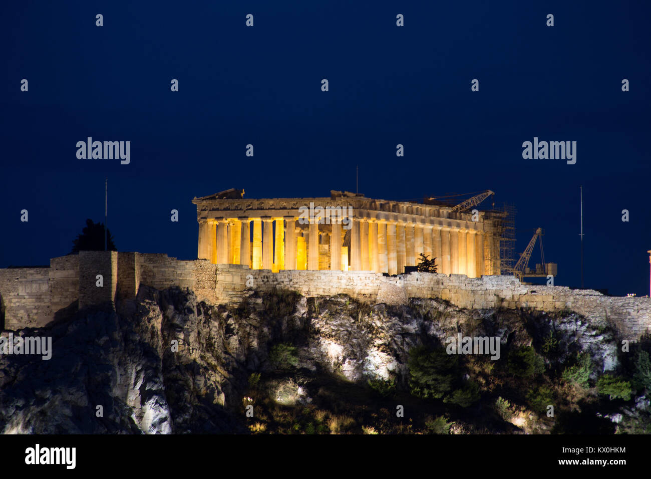The parthenon by night hi-res stock photography and images - Alamy