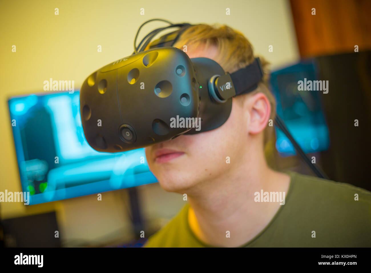 Man Enjoying Vr High Resolution Stock Photography and Images - Alamy