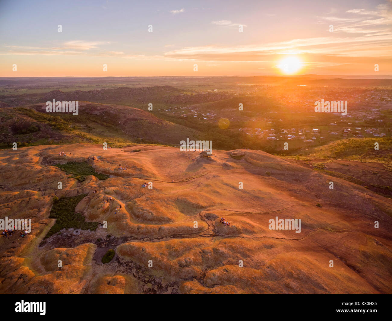 An aerial view of Domboshawa Mountain, Zimbabwe Stock Photo - Alamy