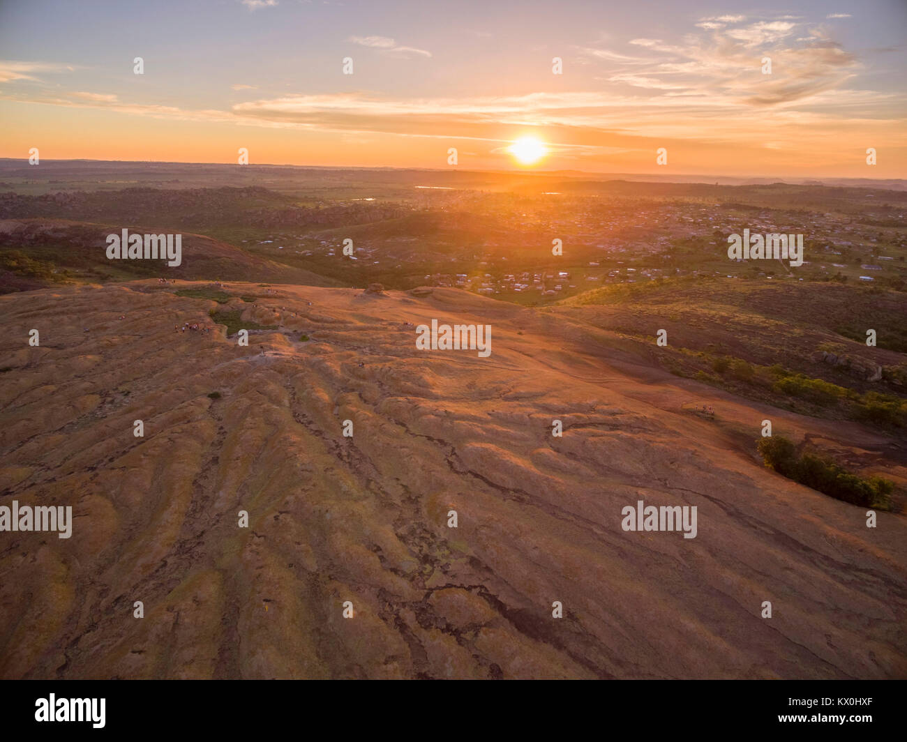 An aerial view of Domboshawa Mountain, Zimbabwe Stock Photo - Alamy