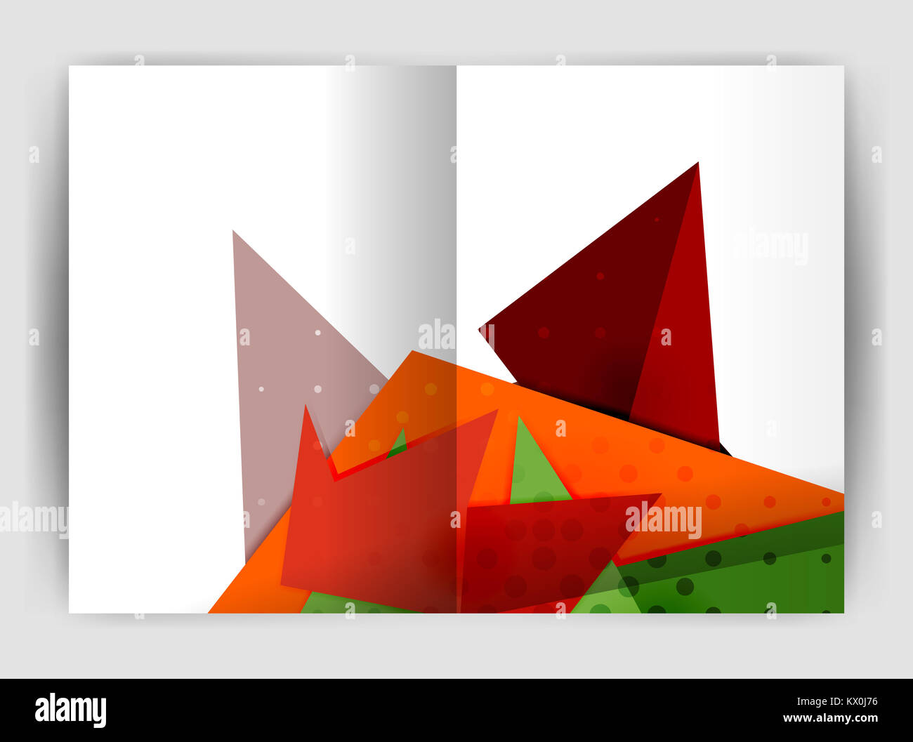 Triangle business print template, brochure, flyer or magazine cover ...