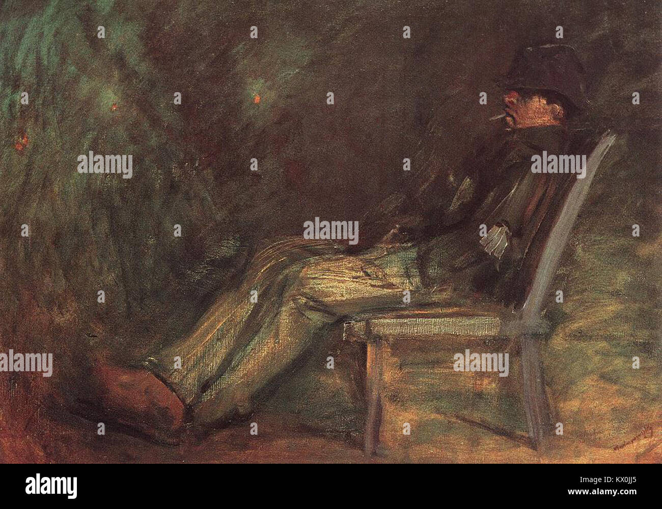 Tramp on a bench hi-res stock photography and images - Alamy