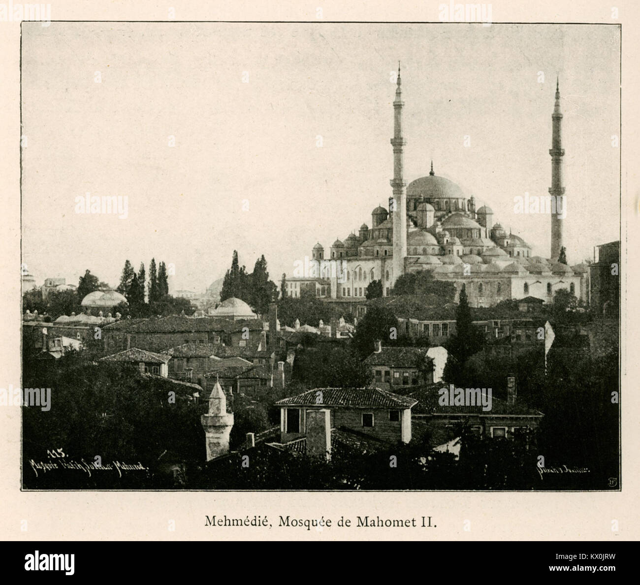 This 1913 photograph shows Sultan Mehmed II's mosque in Istanbul ...