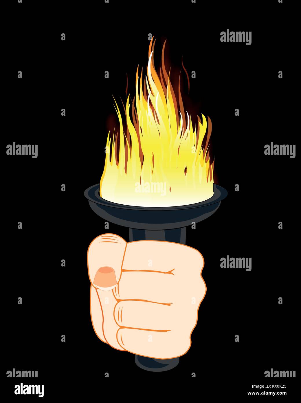 Torchlight Stock Vector Images - Alamy