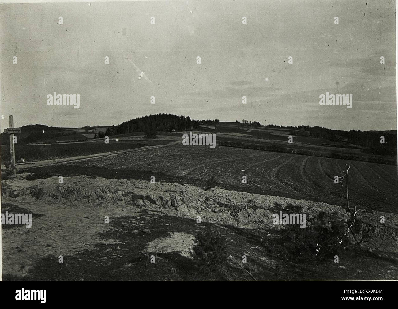 This image shows the view from the Austrian position on Jabloniec ...