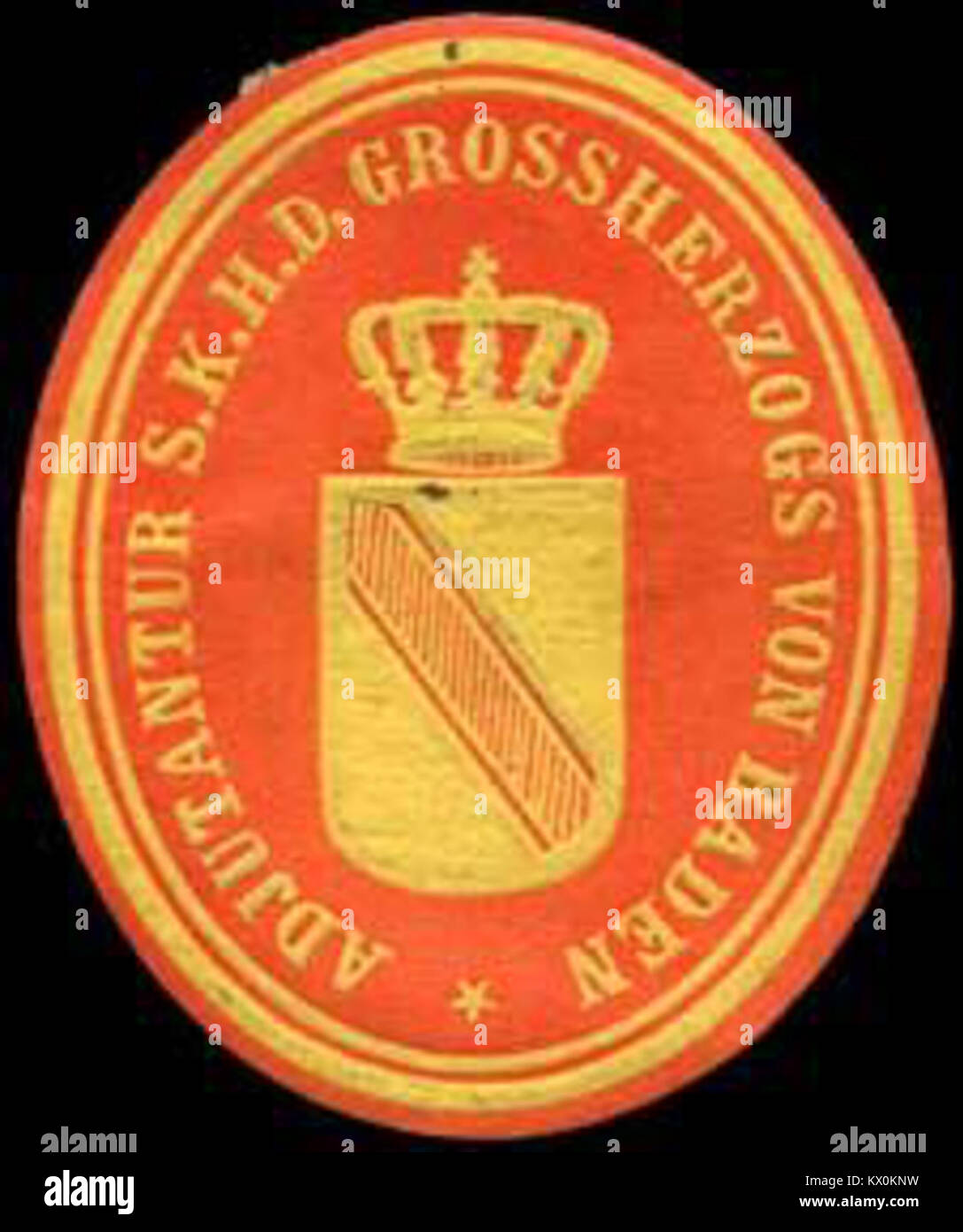 Image of the seal of the Adjutancy to His Royal Highness the Grand Duke ...