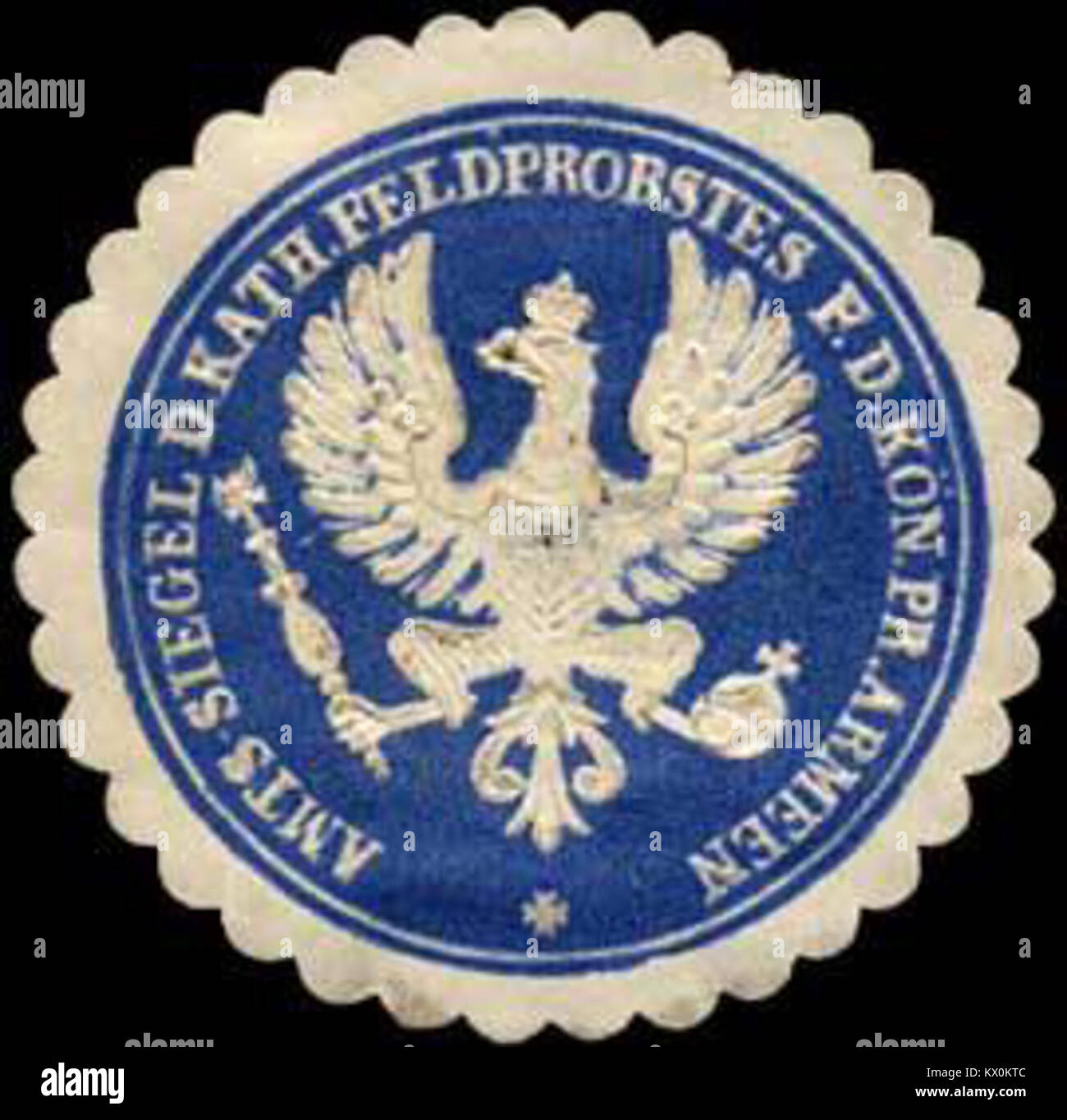 This image shows the official seal used by the Catholic Field Chaplain ...