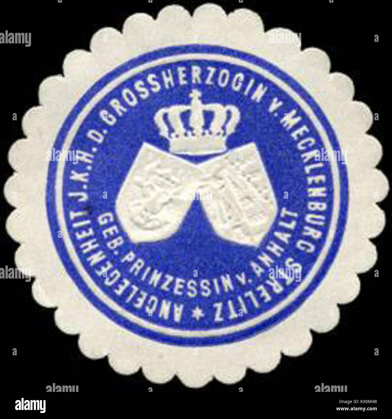 This title refers to a seal mark from the court of the Grand Duchess of ...