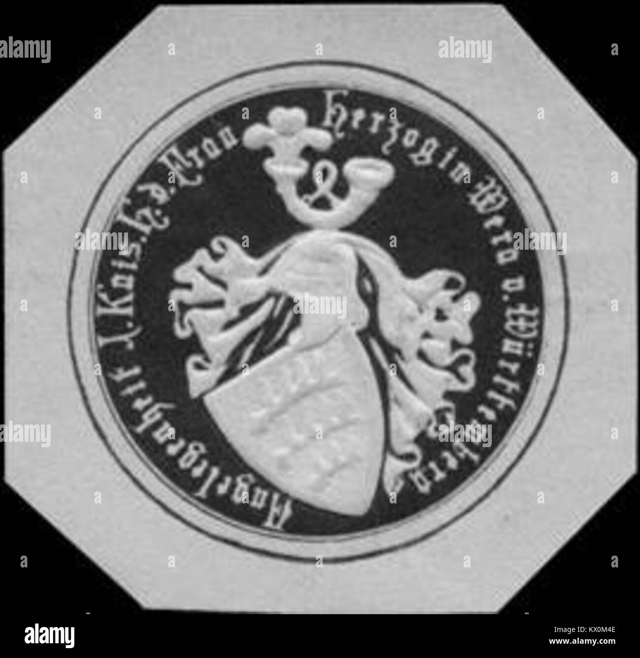 This document concerns an official seal belonging to Her Imperial ...