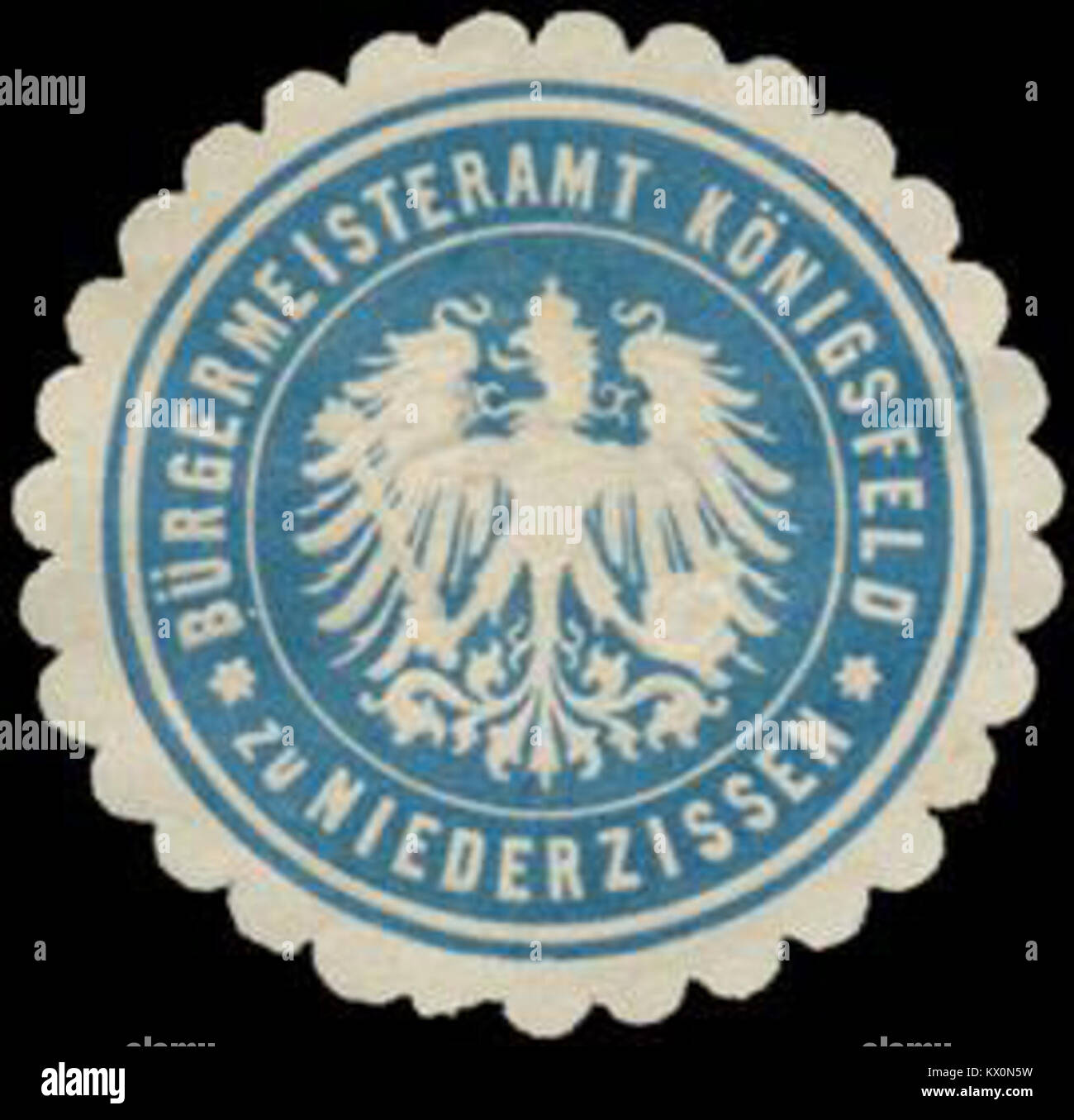This historical seal mark represents the Bürgermeisteramt (Mayor's ...