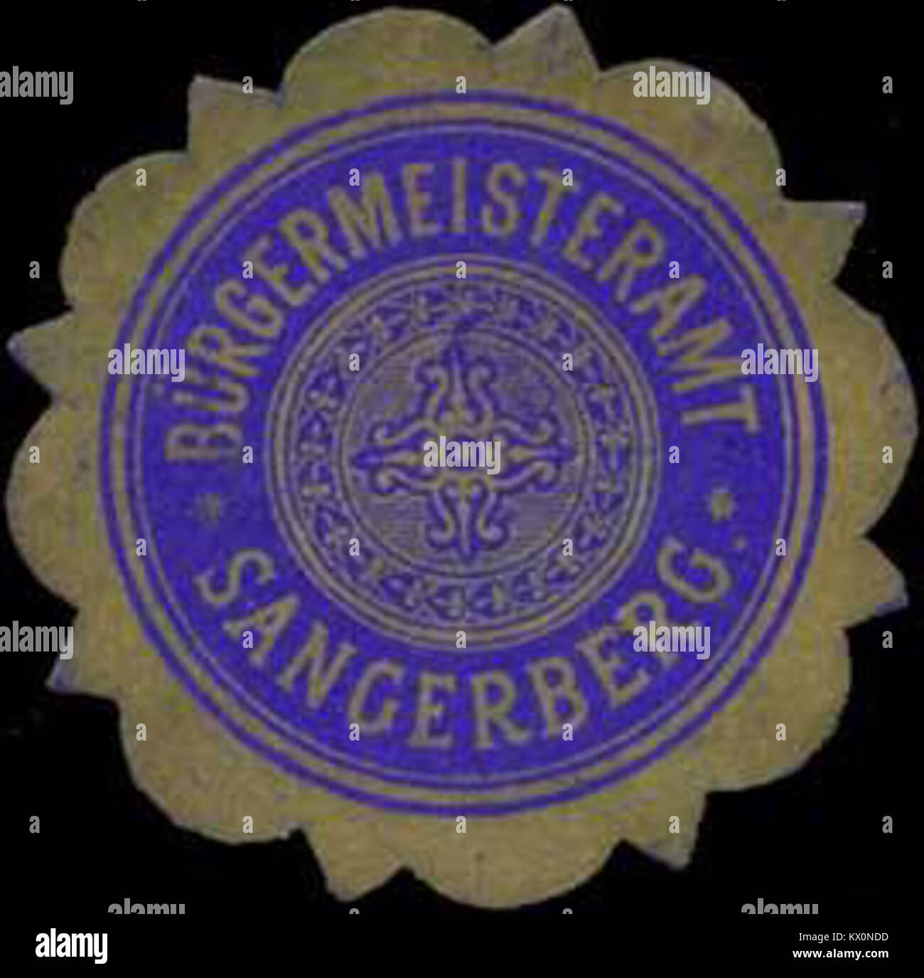 This is a postal seal or stamp issued by the Mayor's Office of ...