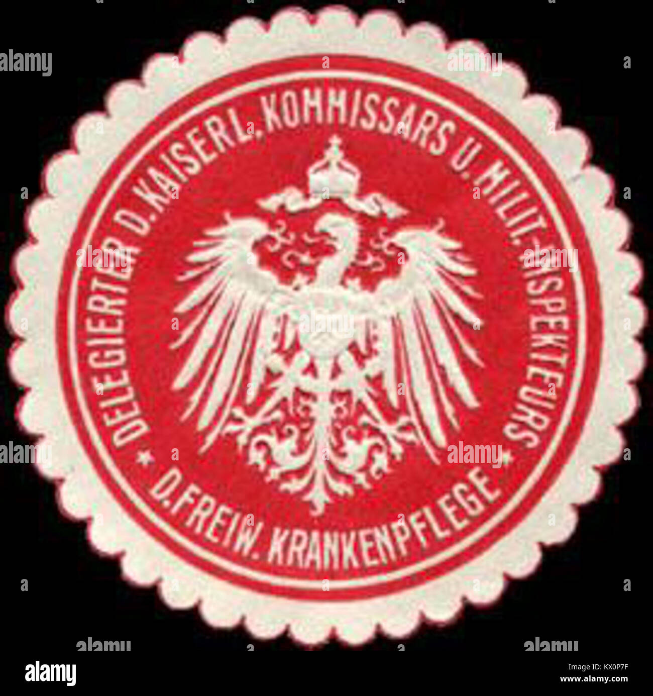 This title refers to a seal marking the Imperial Commissioner and Military Inspector for ...