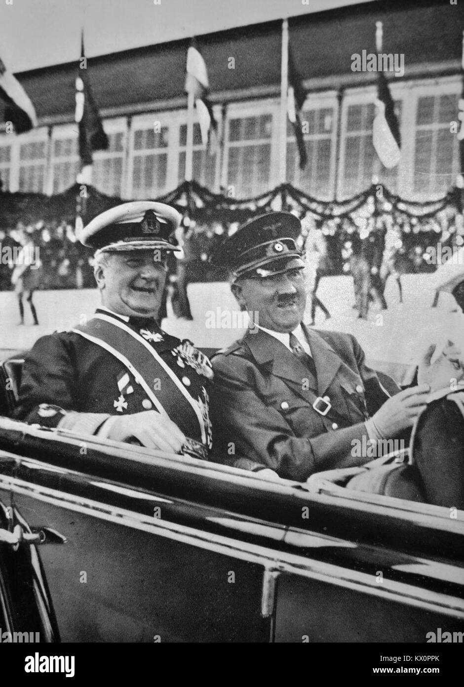 Miklós Horthy and Adolf Hitler 1938 Stock Photo - Alamy