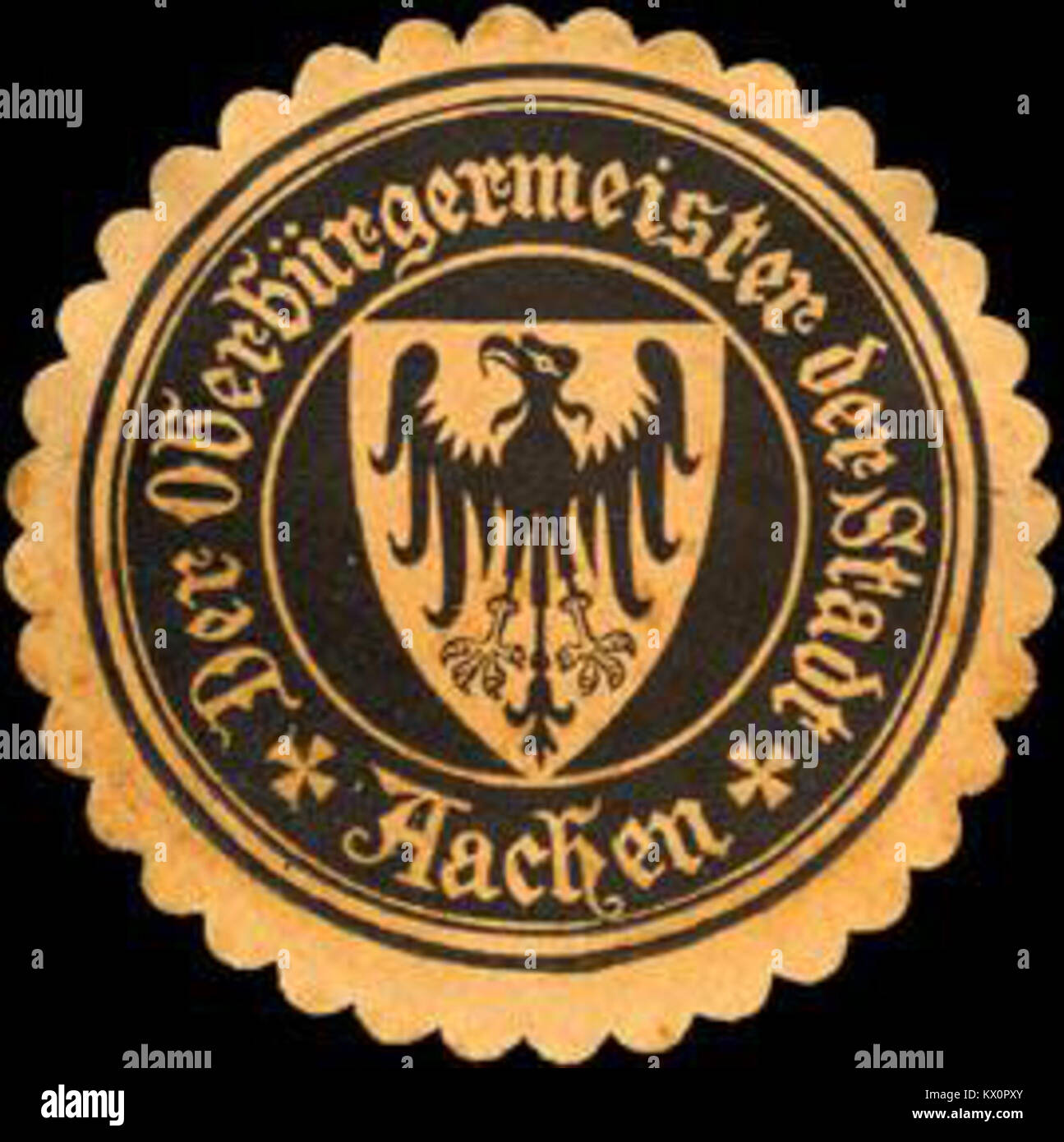 This image depicts the official seal of the Oberbürgermeister (Mayor ...