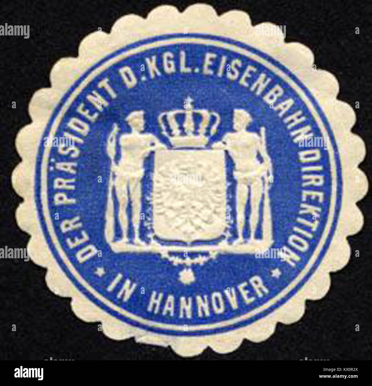 A historical seal representing the office of the President of the Royal ...