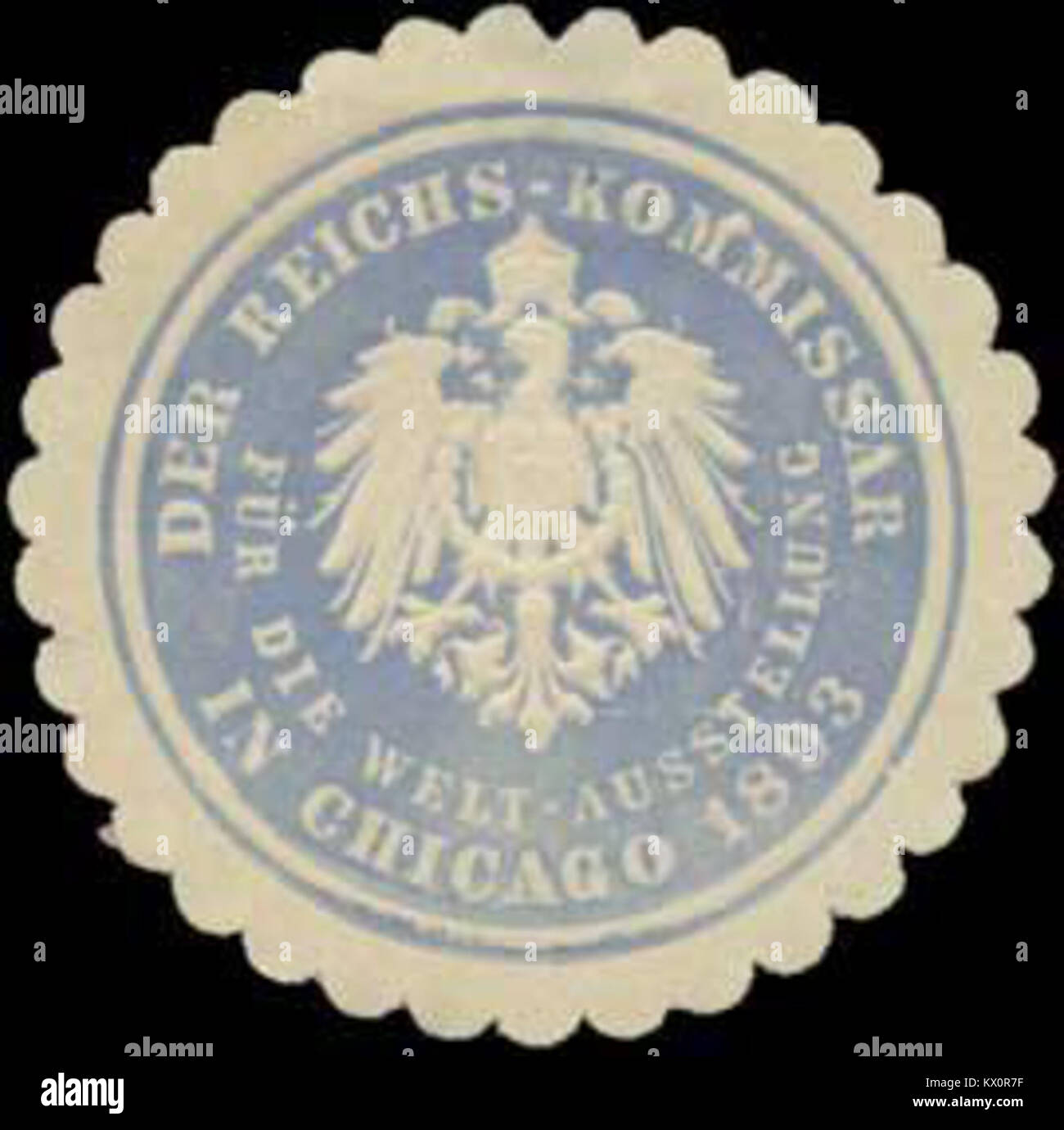 The 'Siegelmarke' is the official seal of the Reichs-Kommissar for the ...