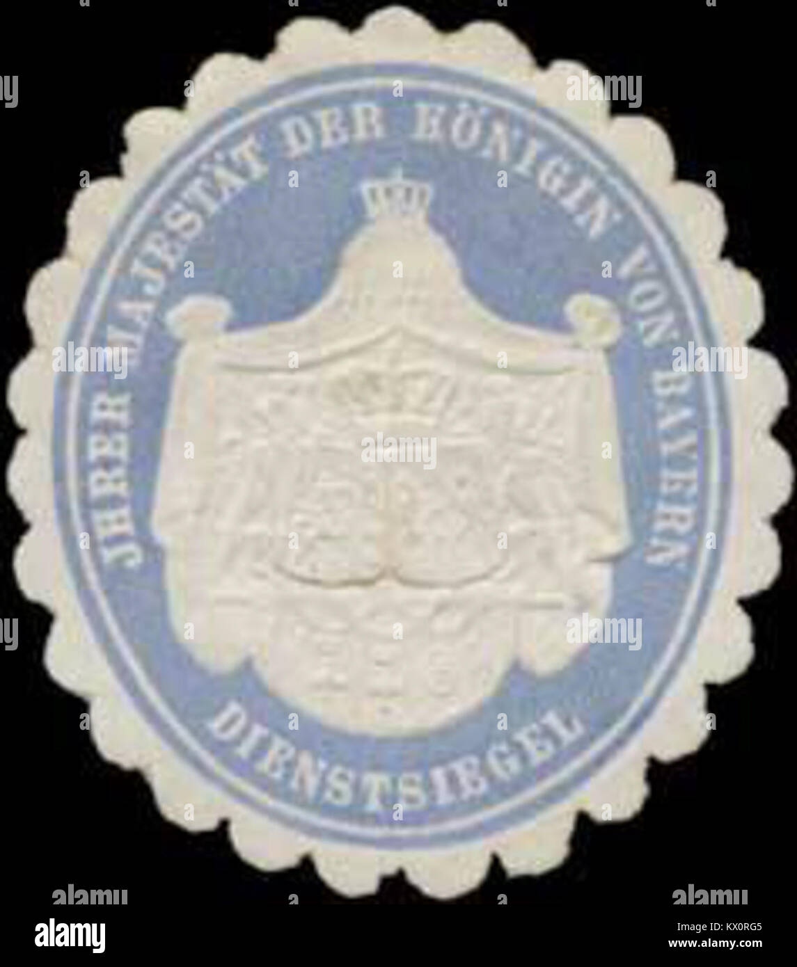 A seal used by Her Majesty the Queen of Bavaria, part of the historical ...
