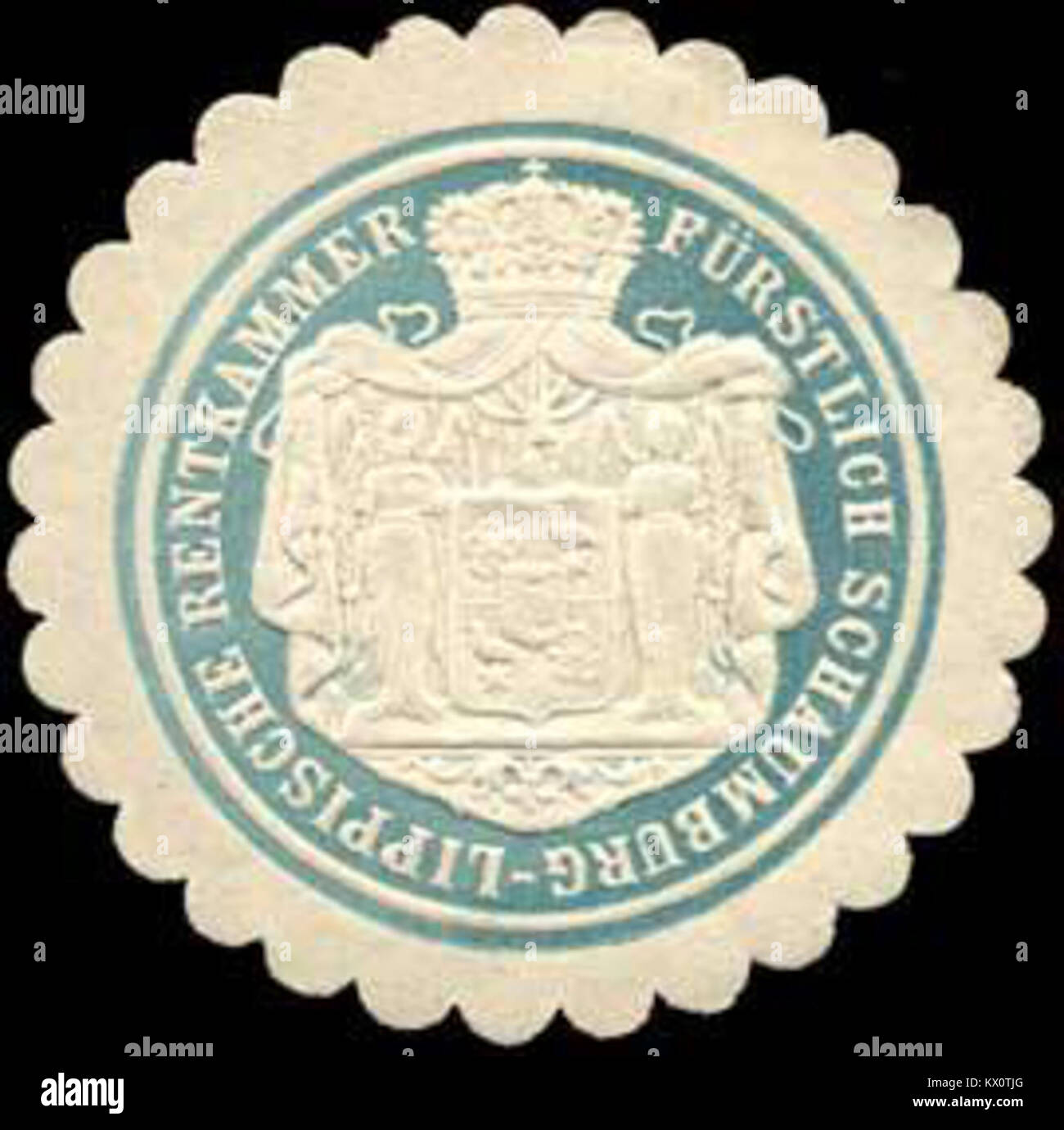 The seal of the Prince of Schaumburg-Lippe's Rentkammer, an official ...