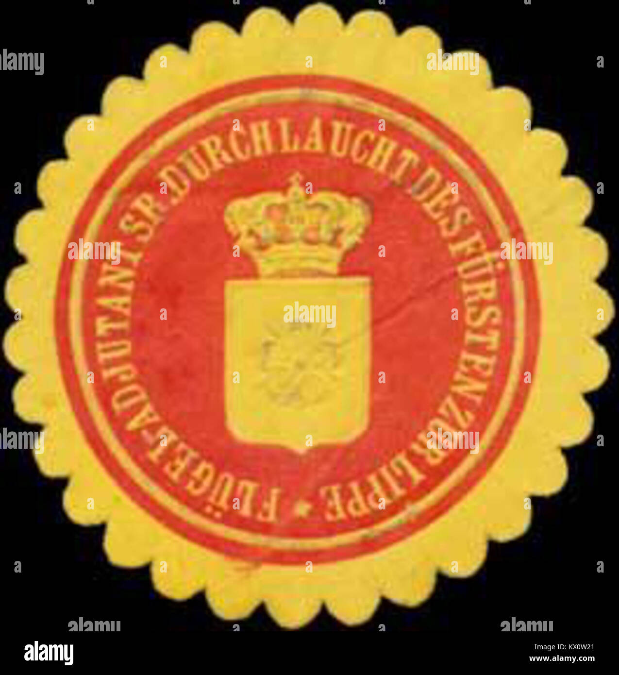 This seal belonged to the Wing-Adjutant of the Prince of Lippe, a ...