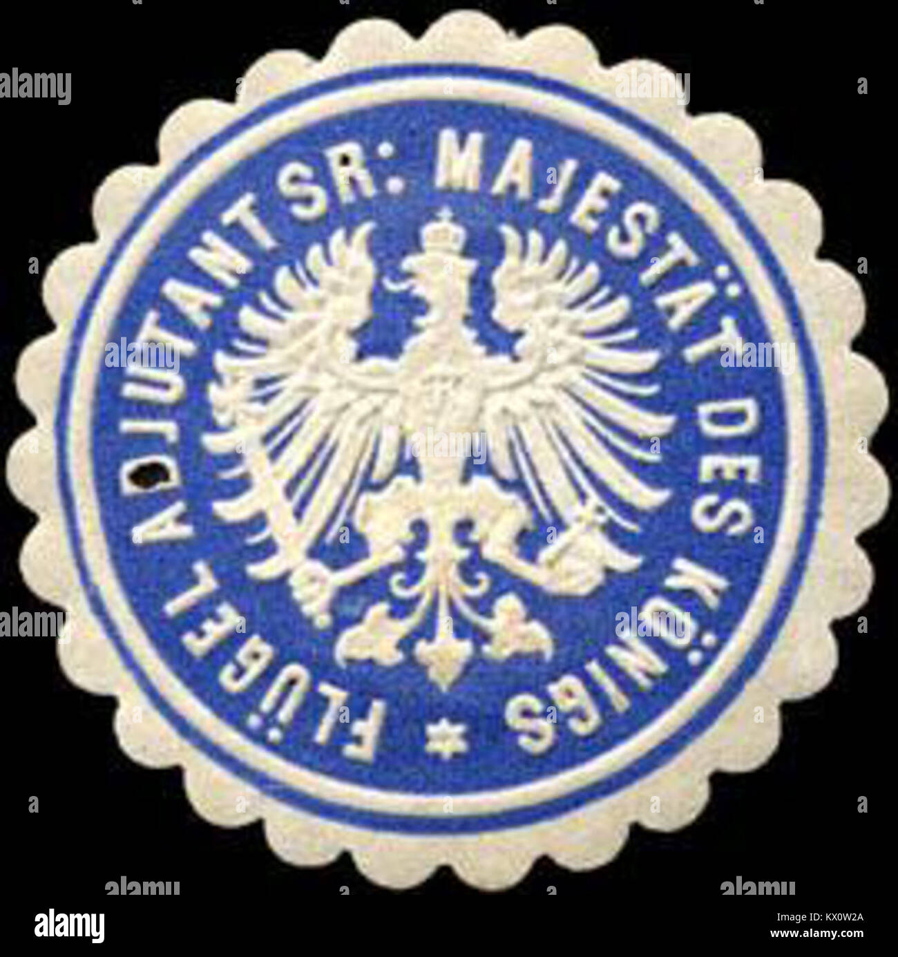 This seal mark is from the Adjutant Wing of His Majesty the King ...