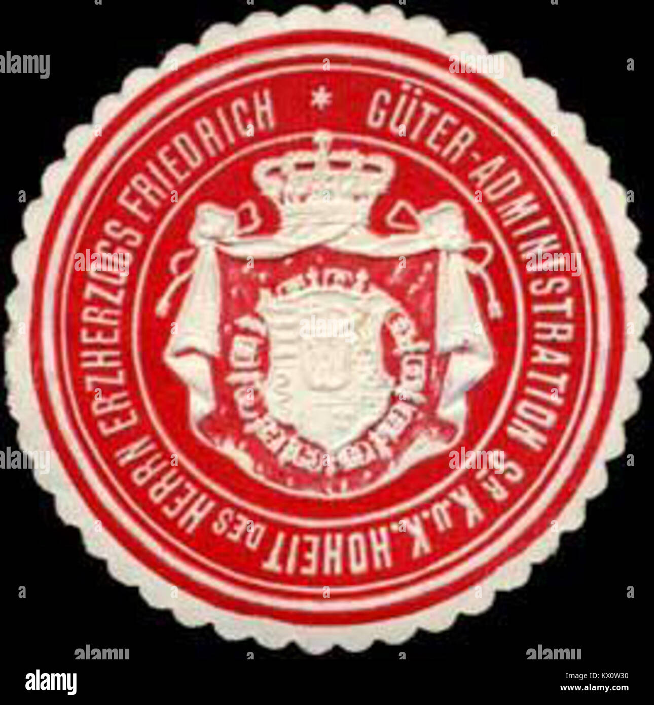 The seal of the Estate Administration of His Imperial and Royal ...