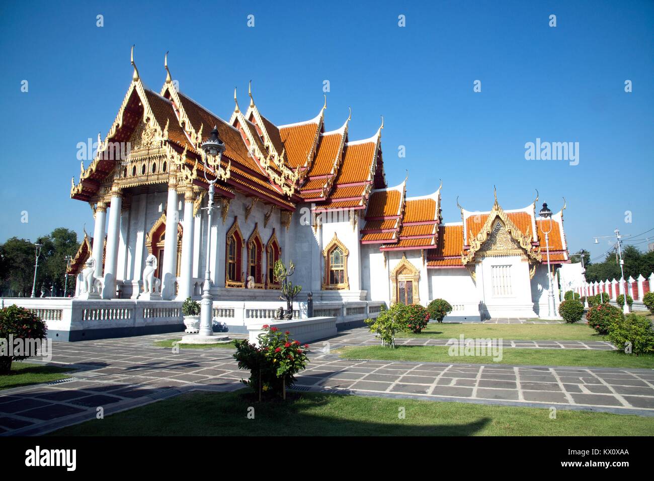 One of Bangkok’s most beautiful temples is the Wat Benchamabophit, also ...