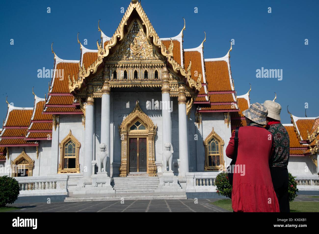 One of Bangkok’s most beautiful temples is the Wat Benchamabophit, also ...