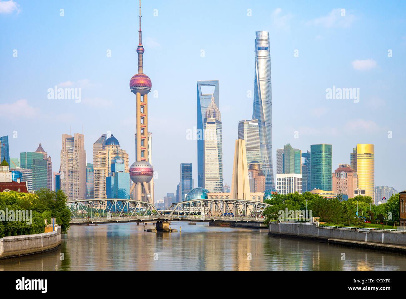skyline of Pudong, shanghai, china Stock Photo - Alamy