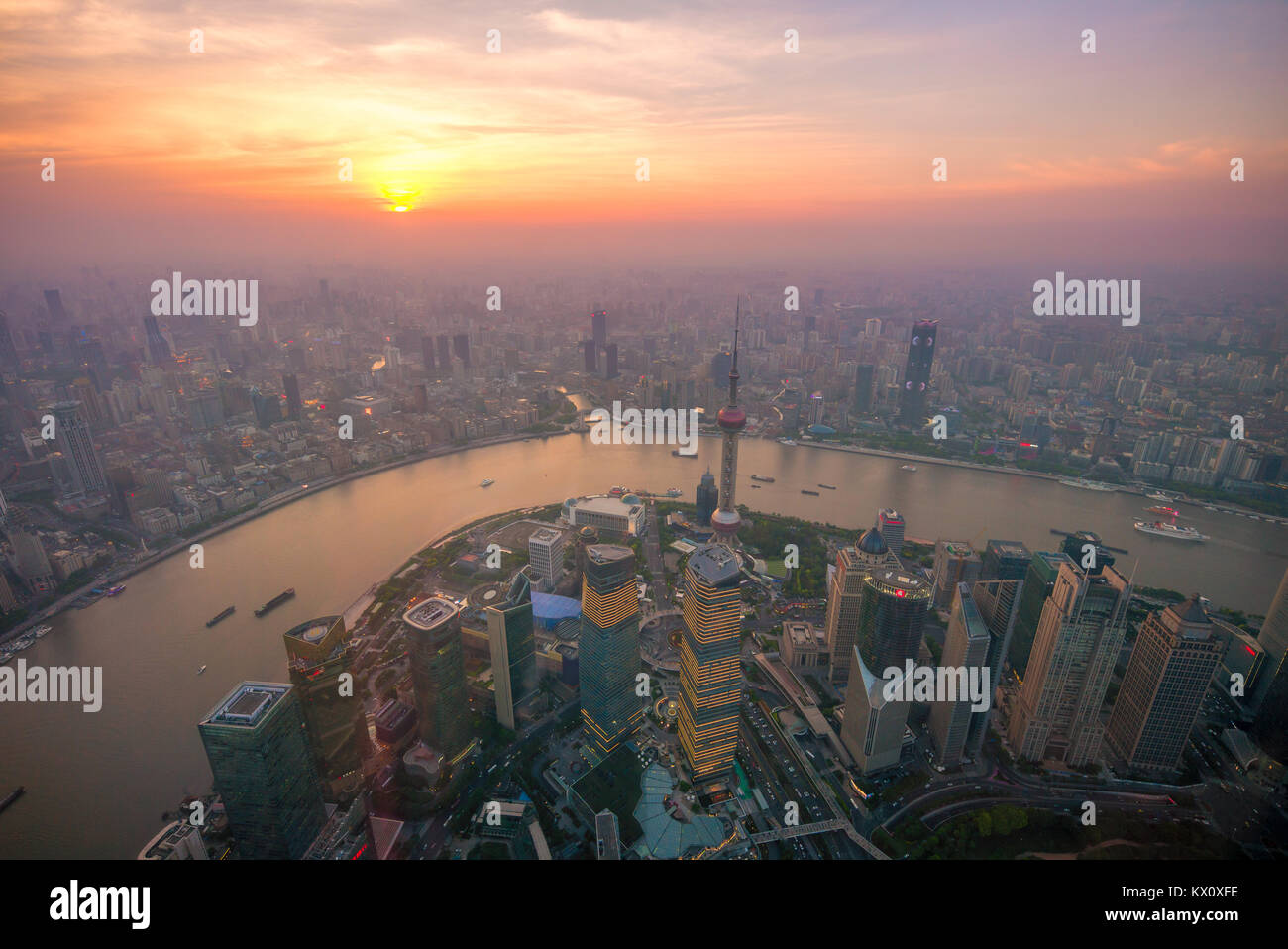 Shanghai aerial hi-res stock photography and images - Alamy