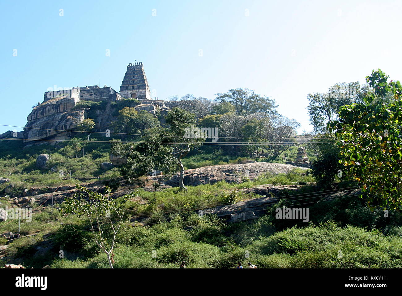 Yoganarasimhaswamy temple on the top of hill at Melkote, Mandya ...