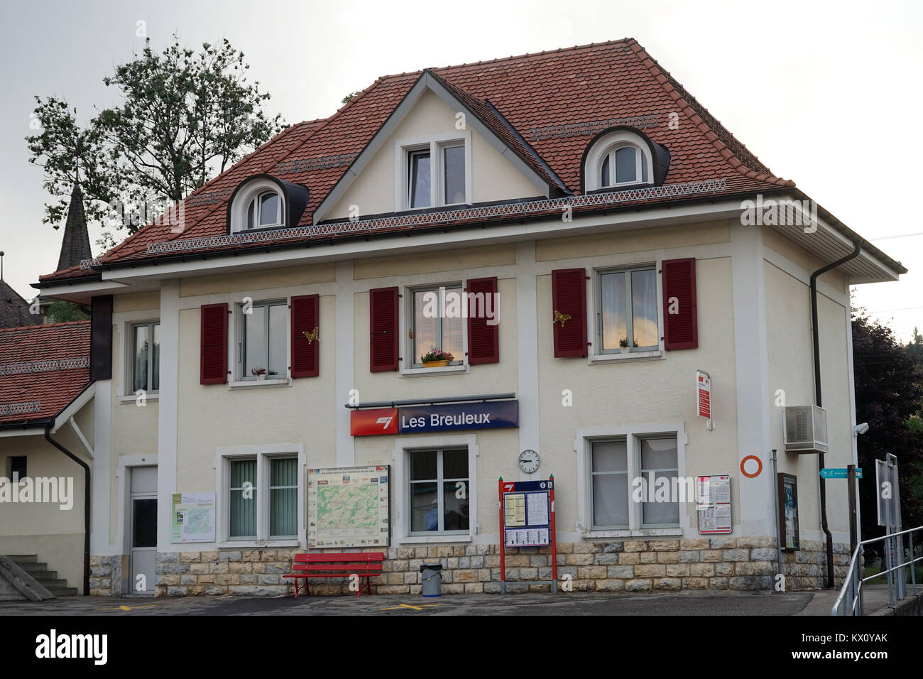 LES BREULEUX, FRANCE - CIRCA JULY 2015 Railway station Stock Photo - Alamy