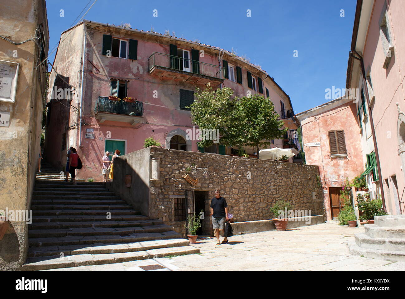 The old mountain town of Marciana, Elba, Italy Stock Photo - Alamy