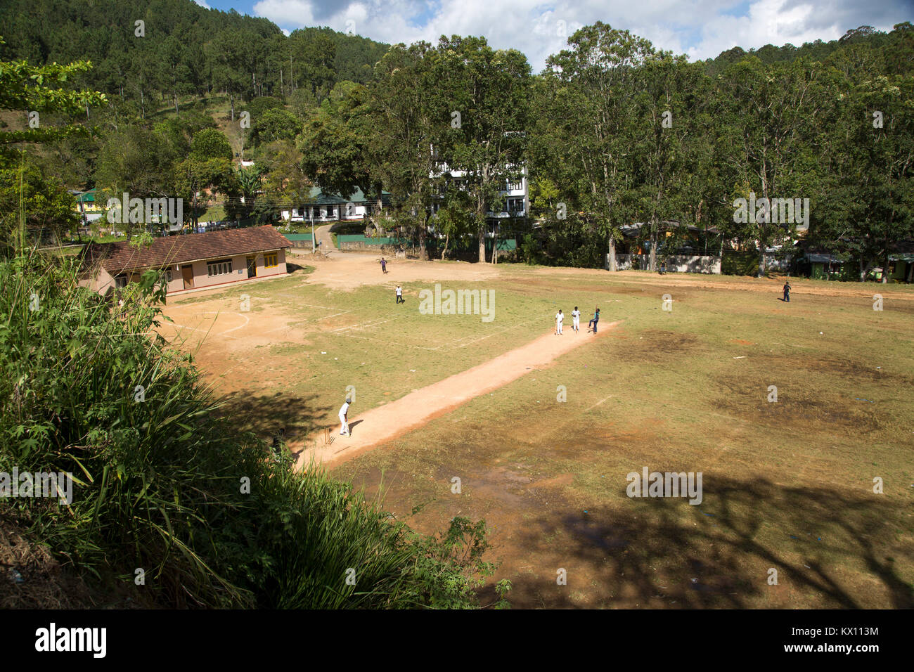 Children playing cricket Ella, Badulla District, Uva Province, Sri ...