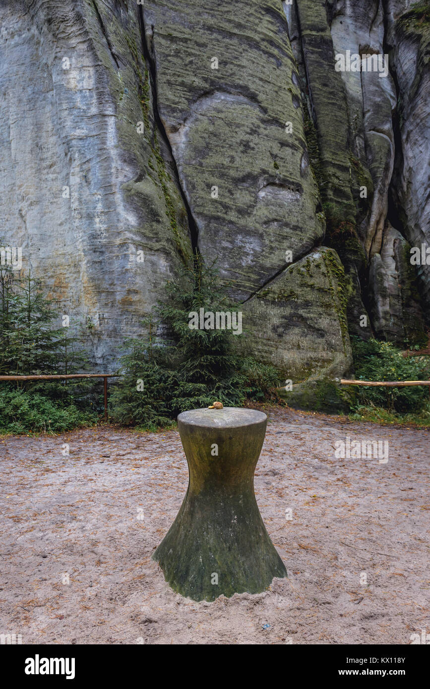National Nature Reserve Adrspach-Teplice Rocks near Adrspach village in ...