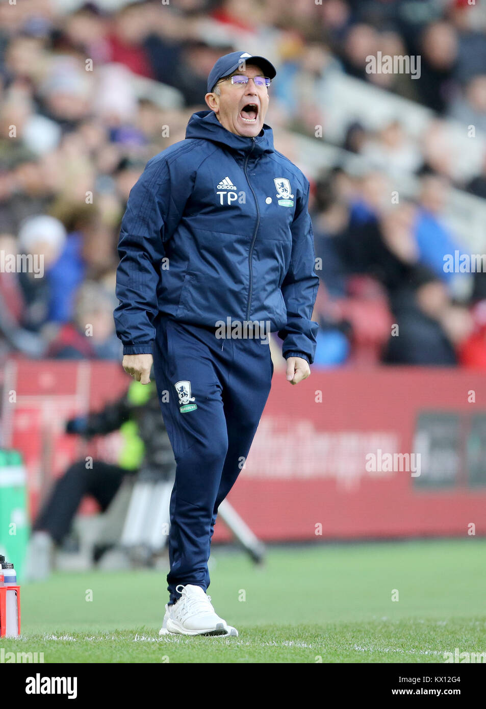 Middlesbrough manager Tony Pulis during the FA Cup, third round match ...