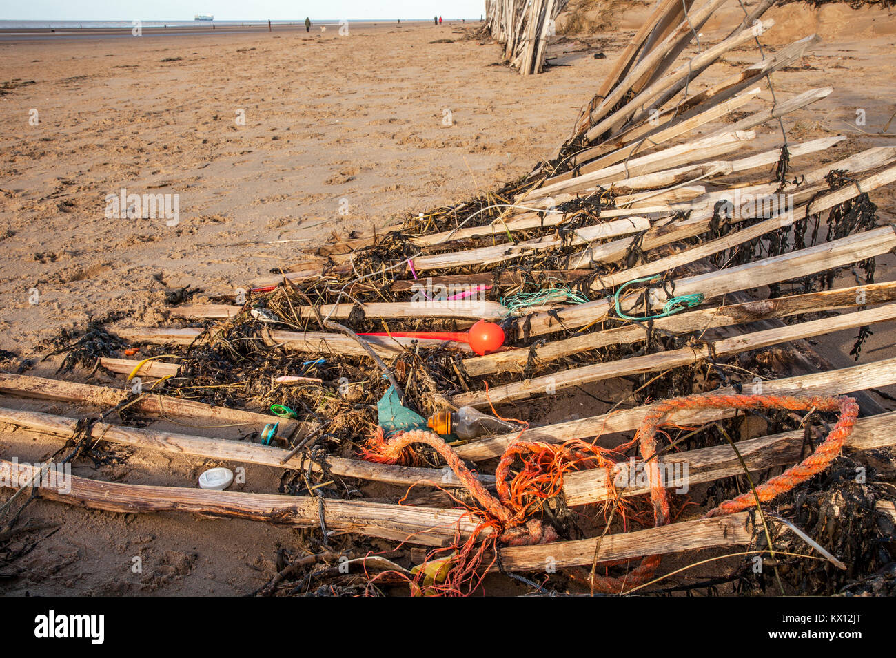 Plastic containers washed up on beach hi-res stock photography and ...