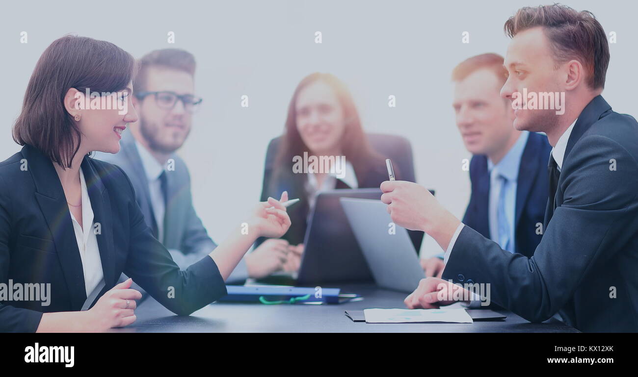 Business People Meeting Communication Discussion Working Office Concept ...