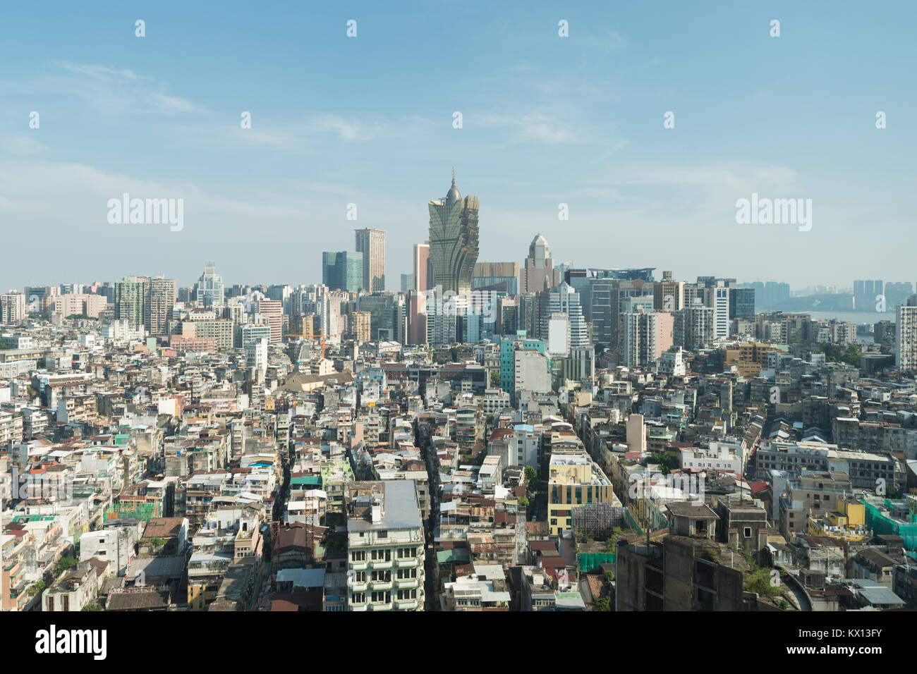 Image of Macau (Macao), China. Skyscraper hotel and casino building at ...
