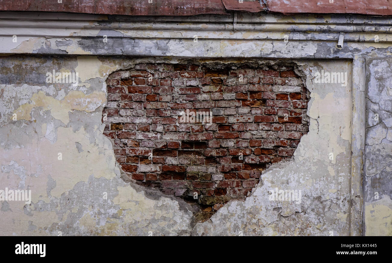 Old brick wall of ancient house in Vyborg, Russia Stock Photo - Alamy
