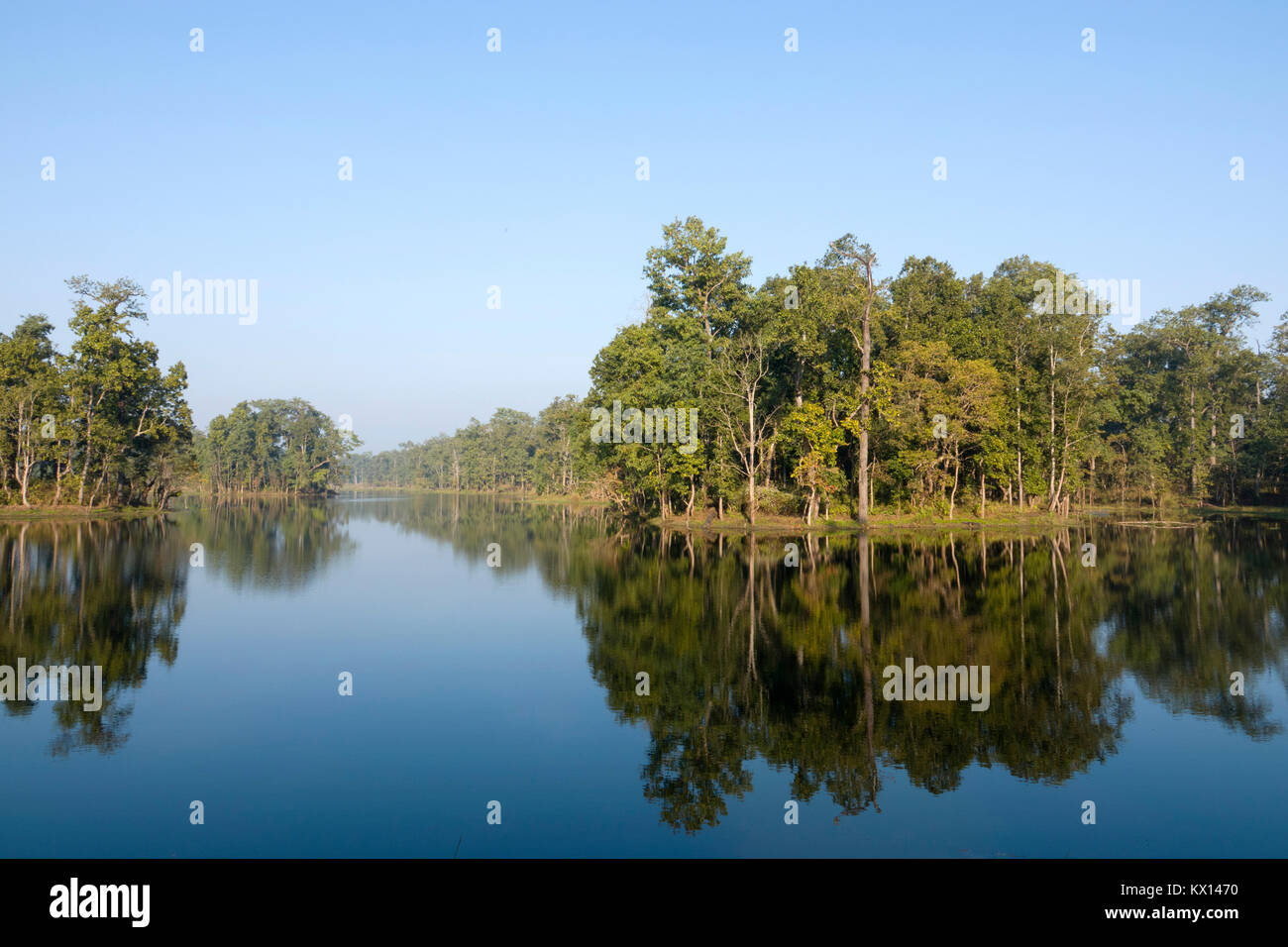 Twenty thousand lake (Bishazari Tal), Chitwan National Park, Nepal ...