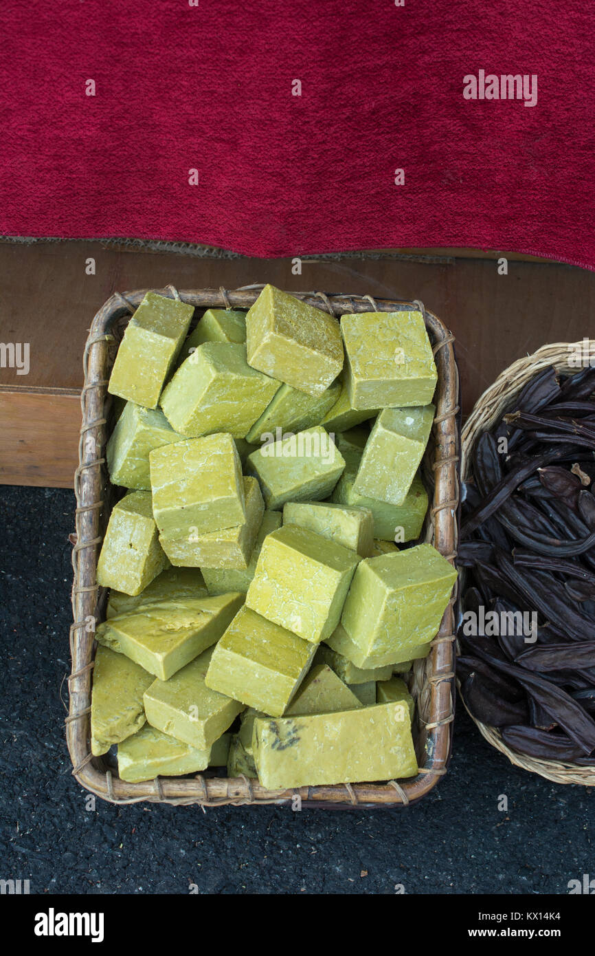 Collection of bars of fragrant hand made organic soap Stock Photo - Alamy
