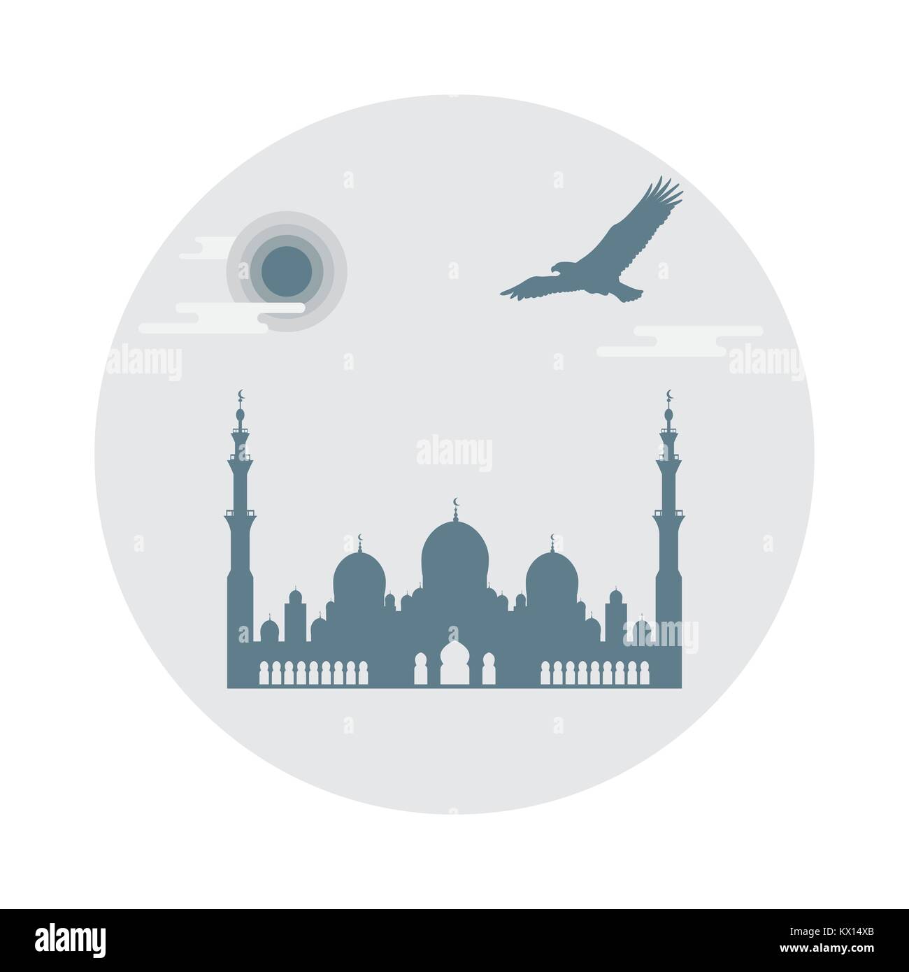 Abu dhabi sheikh zayed grand mosque Stock Vector Images - Alamy