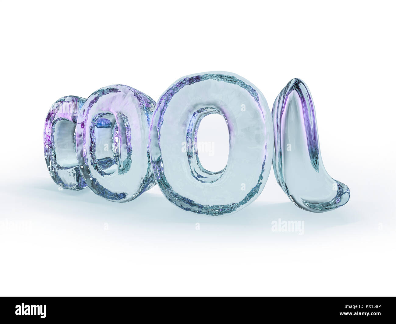 Word COOL made from ice letters on white background. 3d rendering Stock ...